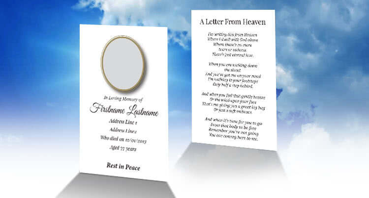 Free Wallet Memorial Card Template In InDesign Format Download 