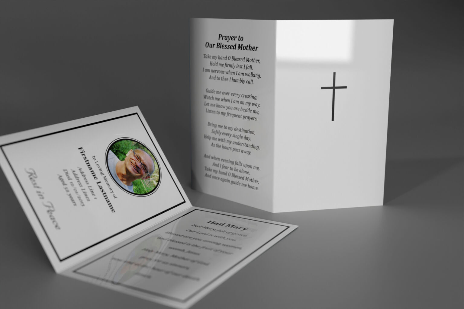 MP Simple Memorial Card Design