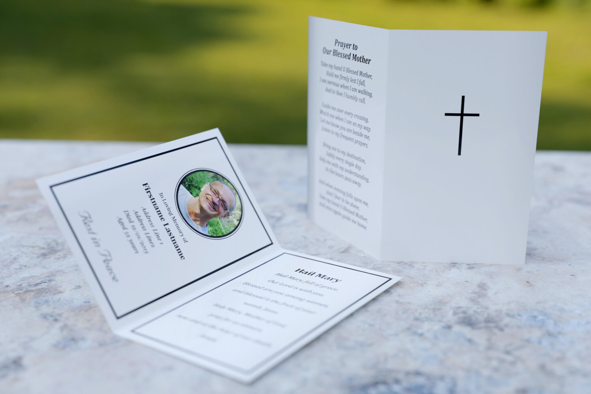 MP Simple Memorial Card Design