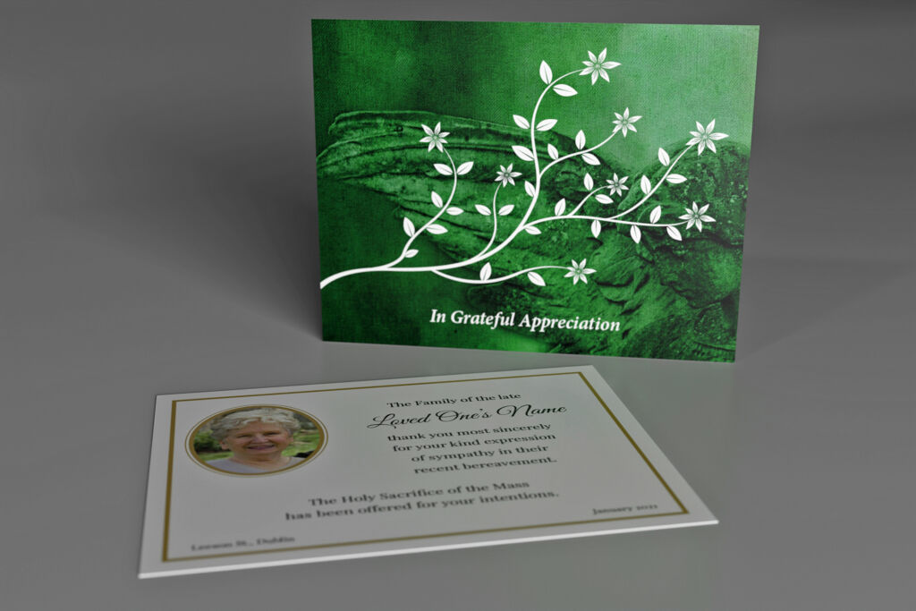 Acknowledgement Card AC43 - Memorial Printers