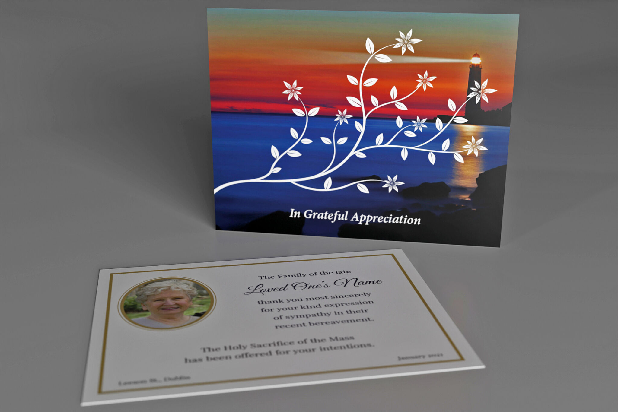 Acknowledgement Card AC43 - Memorial Printers