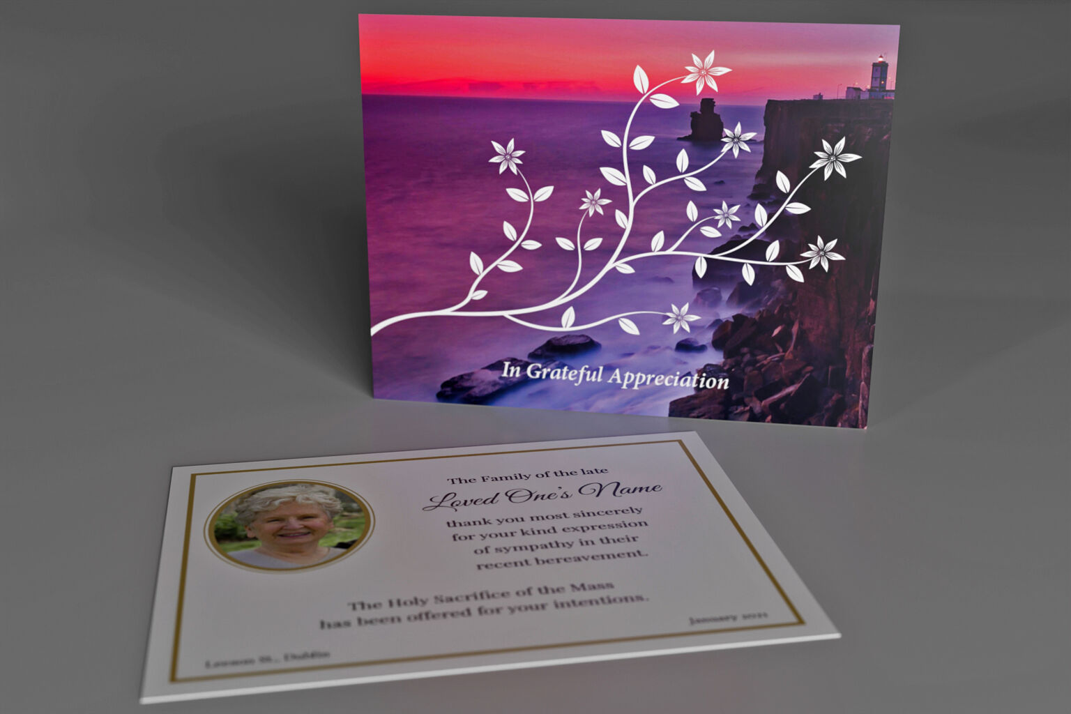 Acknowledgement Card AC43 - Memorial Printers