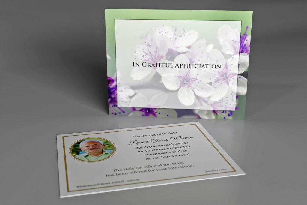 Acknowledgement Card AC45 - Memorial Printers