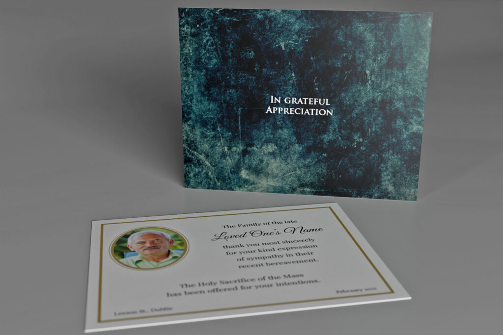 Acknowledgement Card AC48 - Memorial Printers