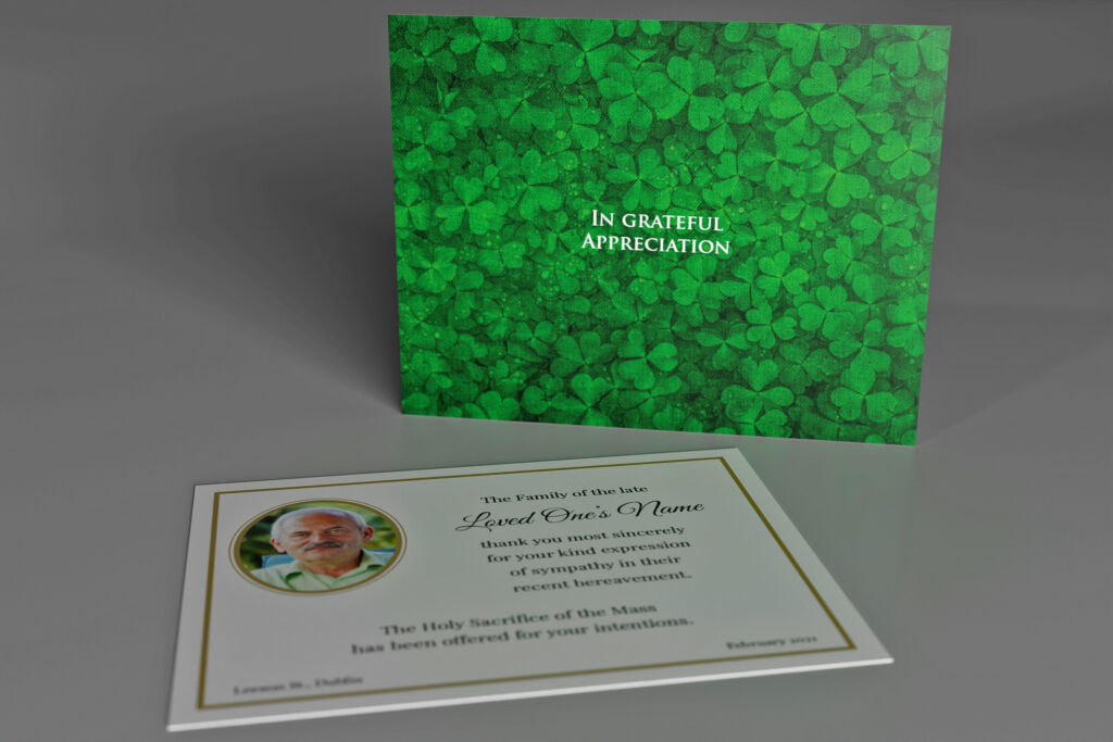 Acknowledgement Card AC48 - Memorial Printers