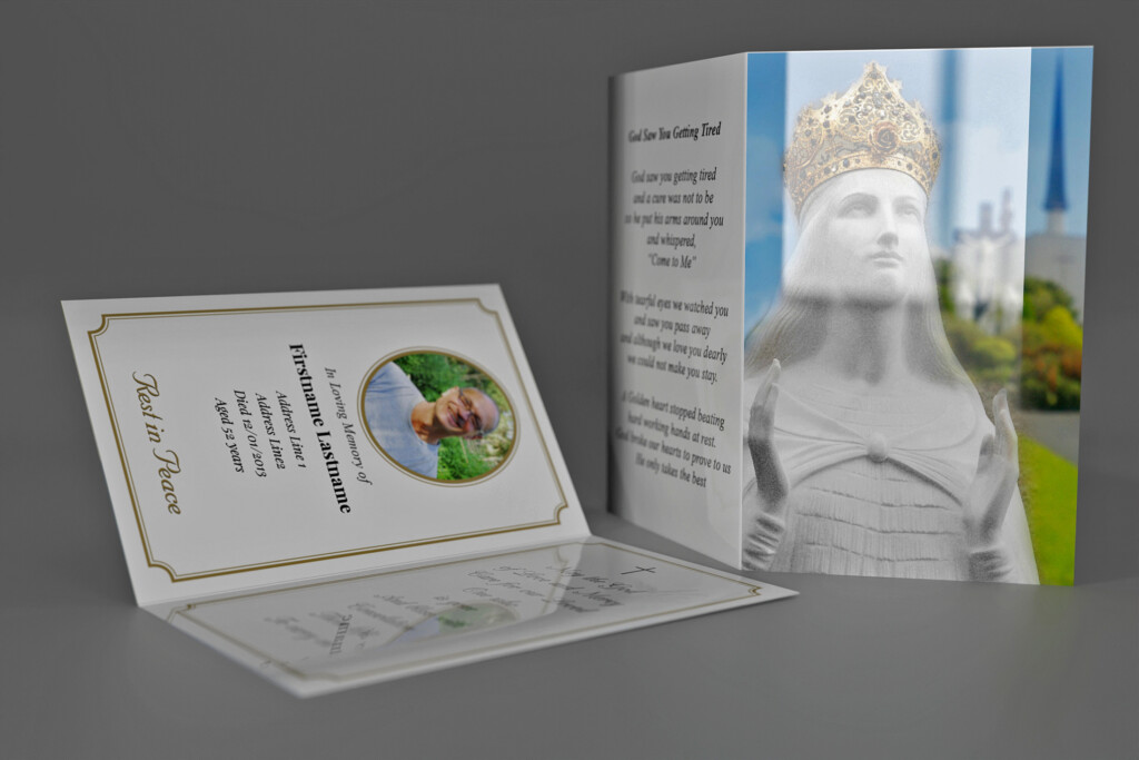 Our Lady of Knock Memorial Card - MP82 - Memorial Printers